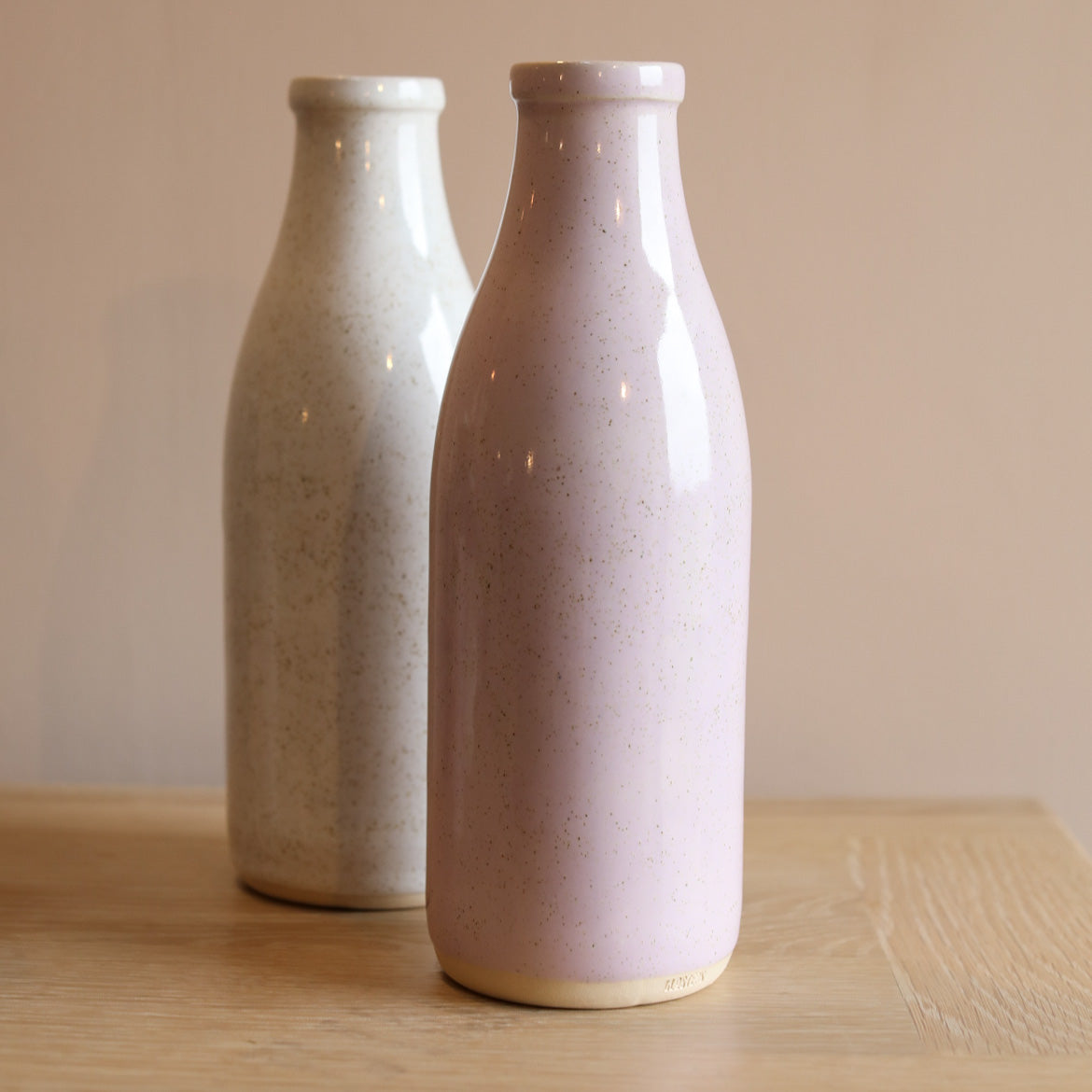 Large Milk Bottle Vase | Handmade Ceramic Vase | Glosters